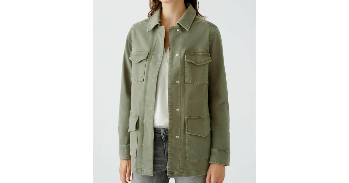 Ouí Cargo Jacket in Green | Lyst
