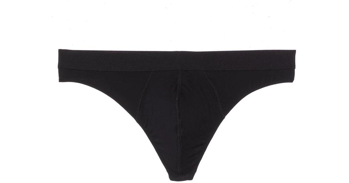Meundies Pouch Front Underwear Modal Stretch Thong Gbo940 in Black for ...