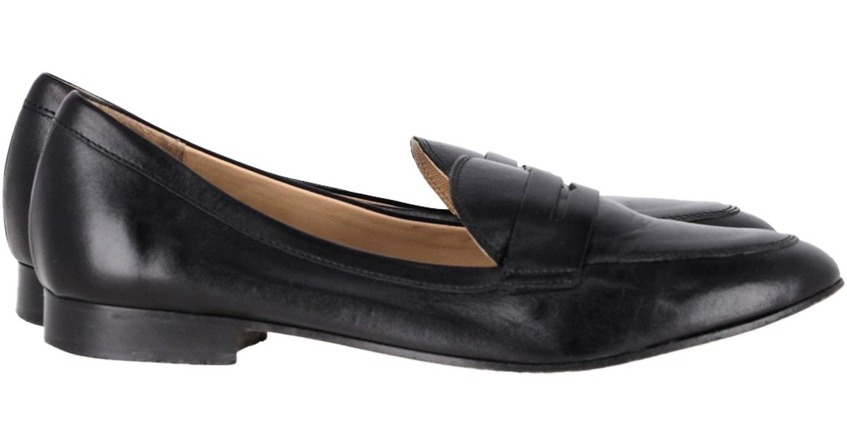 Iris & Ink Penny Loafers in Black | Lyst