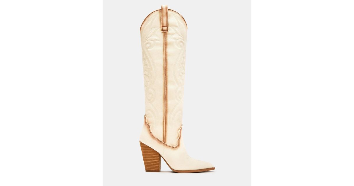 Steve Madden Lasso/Denim in Natural | Lyst
