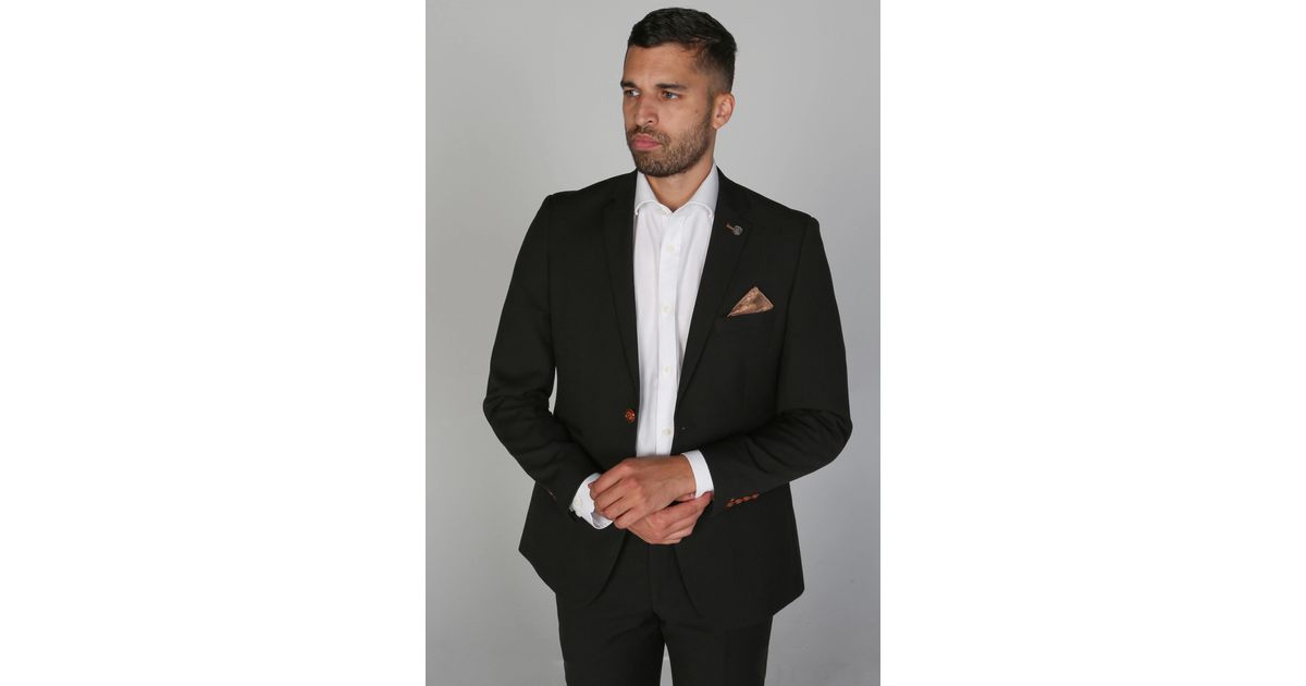 Paul Andrew Mayfair- Plain Blazer With Buttons in Black for Men | Lyst