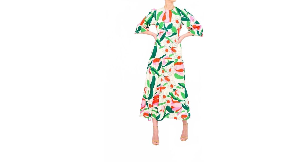Flora Bea Jimmi Dress in White | Lyst