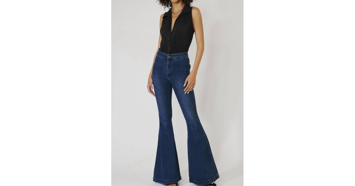 Kancan Bell Bottoms in Blue | Lyst
