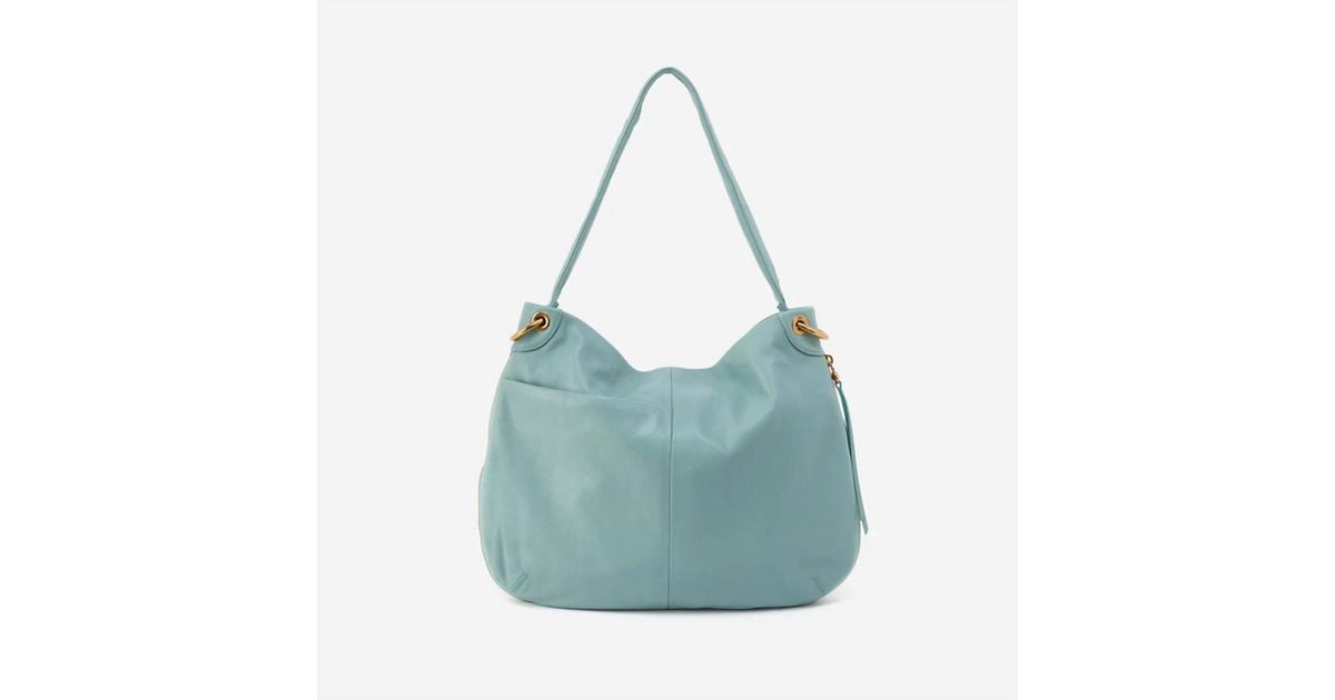 Hobo International Fern Leather Shoulder Bag in Blue | Lyst