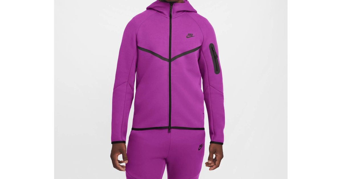 Nike Tech Windrunner Hoodie in Purple for Men | Lyst