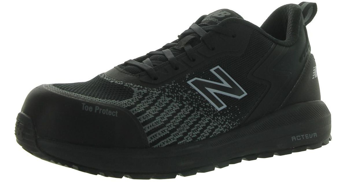 New Balance Mesh Lace Up Running & Training Shoes in Black for Men | Lyst