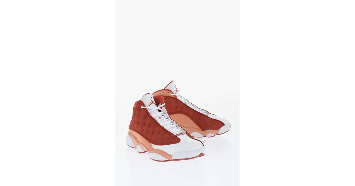 Nike Air Jordan Faux Leather And Fabric 13 Retro High-Top Sneaker in ...