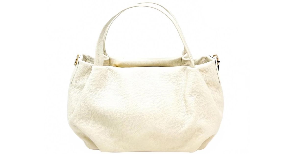 German Fuentes Leather Bag in White | Lyst