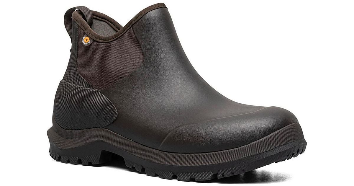 Bogs Waterproof Made Chelsea Boots in Black for Men | Lyst