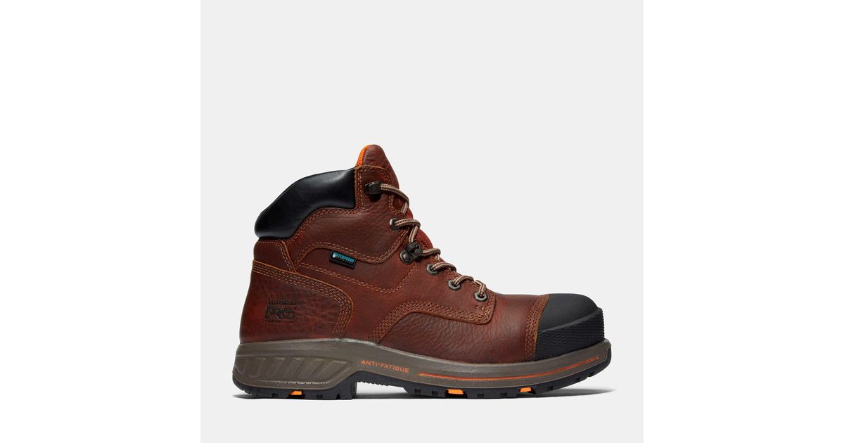 Timberland Pro Helix Hd 6" Composite Toe Waterproof Work Boot in Brown ...