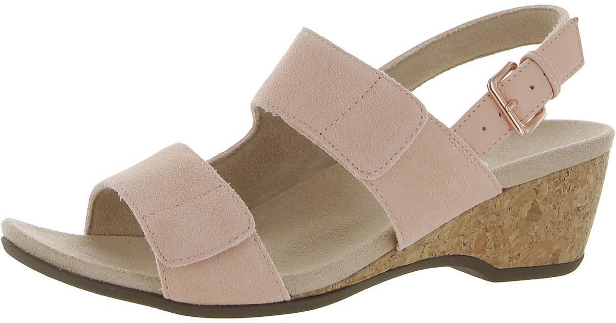 Vionic Marian Wedge Slingback Heels in Natural | Lyst