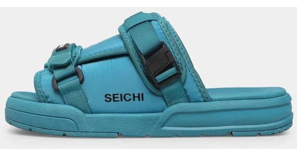 Seichi Yoroi V2 Sandals Adjustable Strap Slip On Slide Hawk090 in Blue ...