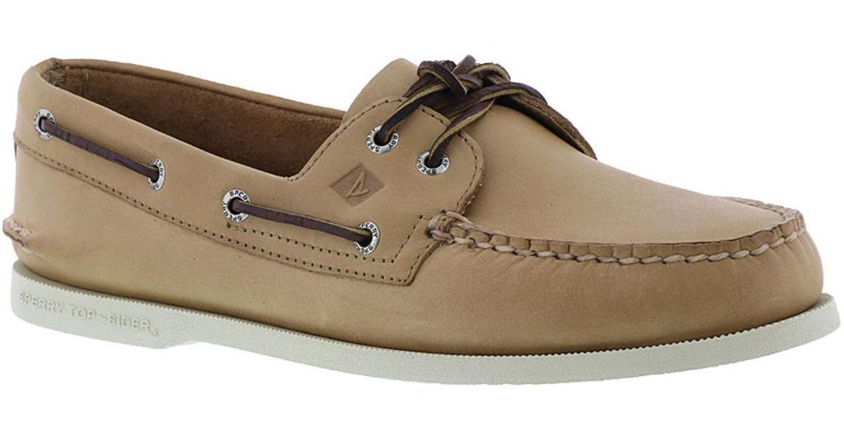 Sperry Top-Sider Authentic Original Leather Contrast Trim Boat Shoes in ...