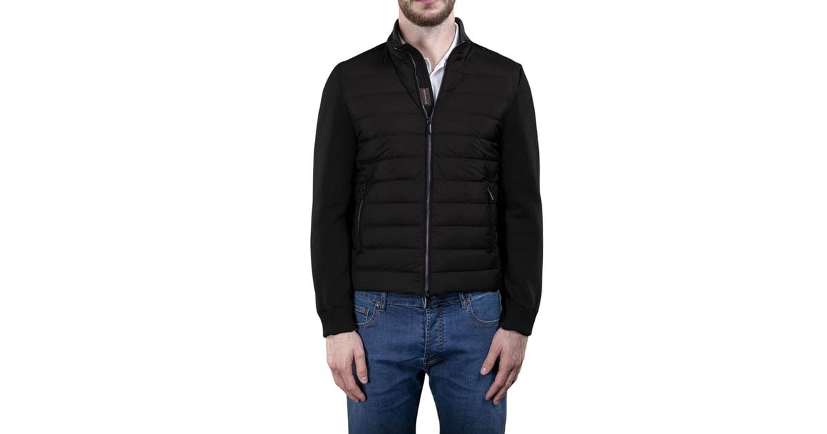 Moorer Cattaneo S3R Quilted Down Bomber Jacket in Black for Men | Lyst