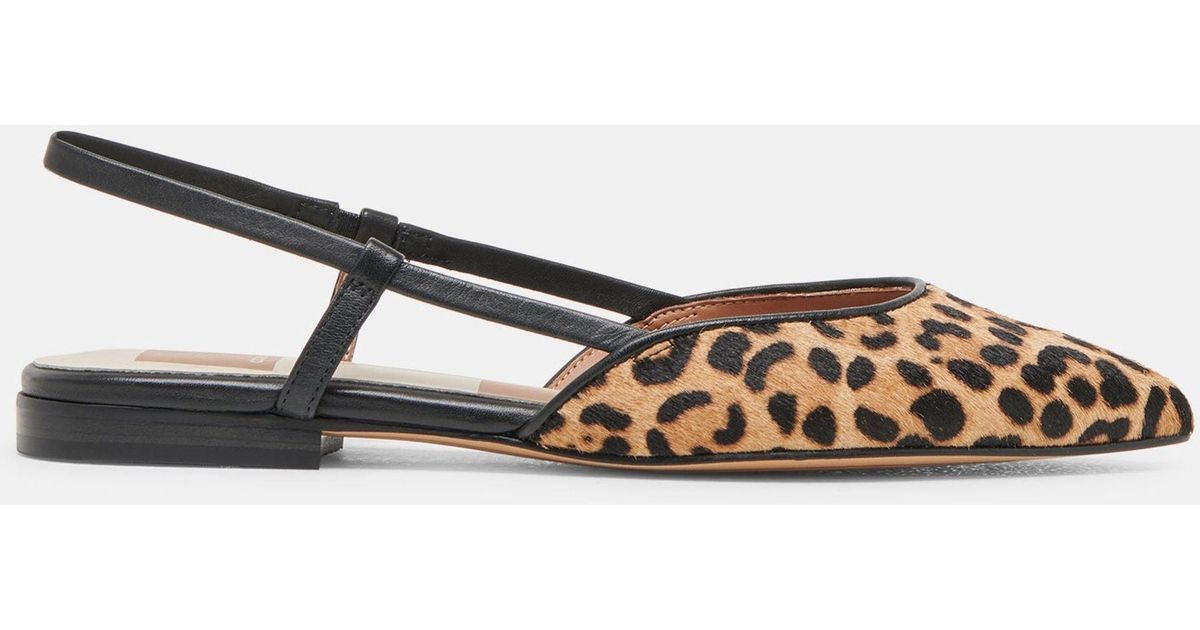 Dolce Vita Narah Flats Leopard Calf Hair in Brown | Lyst