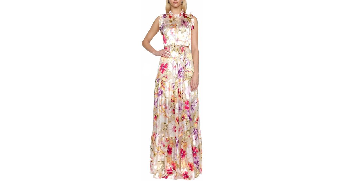 CHRISTY LYNN Bouquet Damien Maxi Dress in White | Lyst