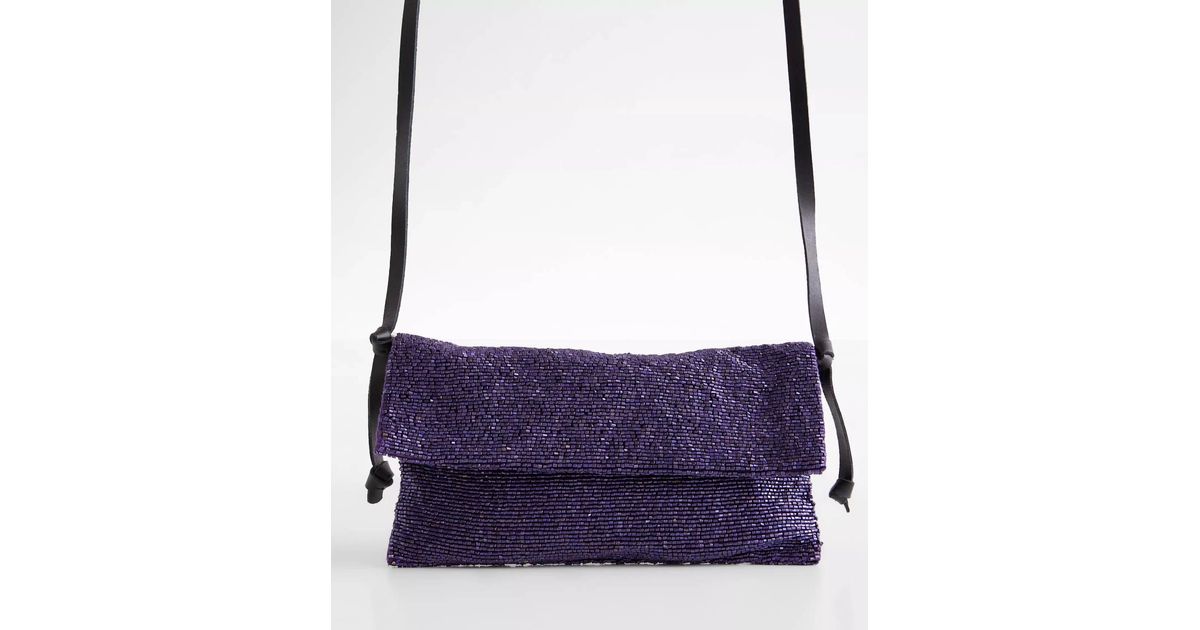 Free People Plus One Embellished Bag in Purple | Lyst