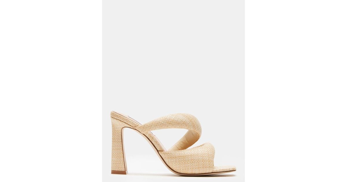 Steve Madden Kloss Raffia in Natural | Lyst