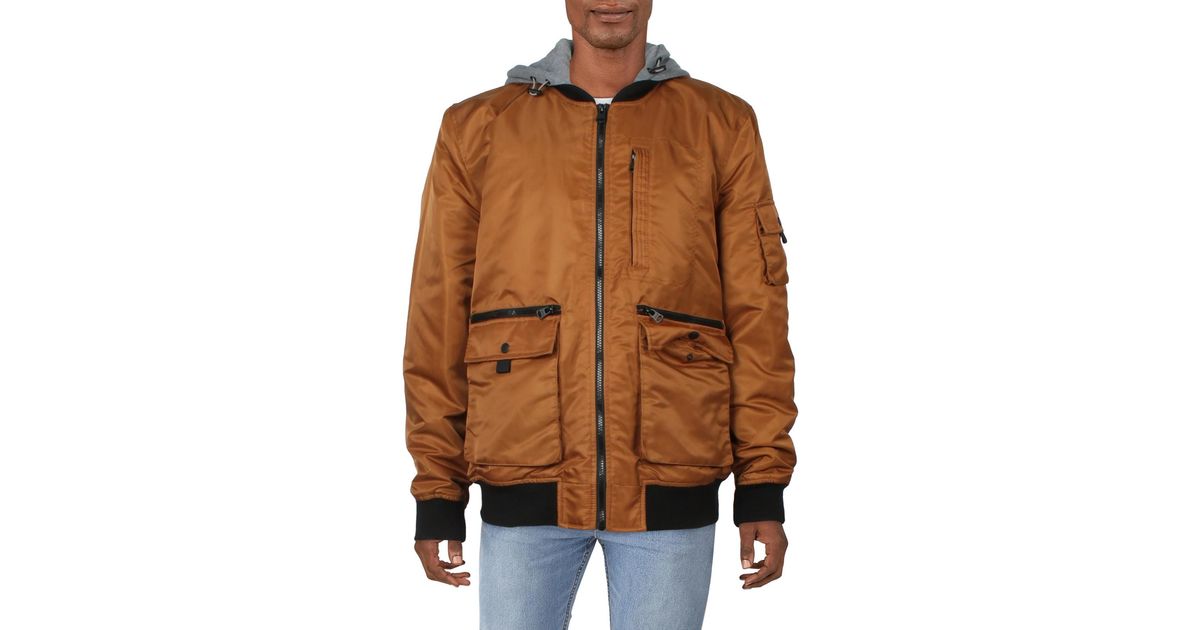 Levi's Hooded Cold Weather Utility Jacket in Brown for Men | Lyst