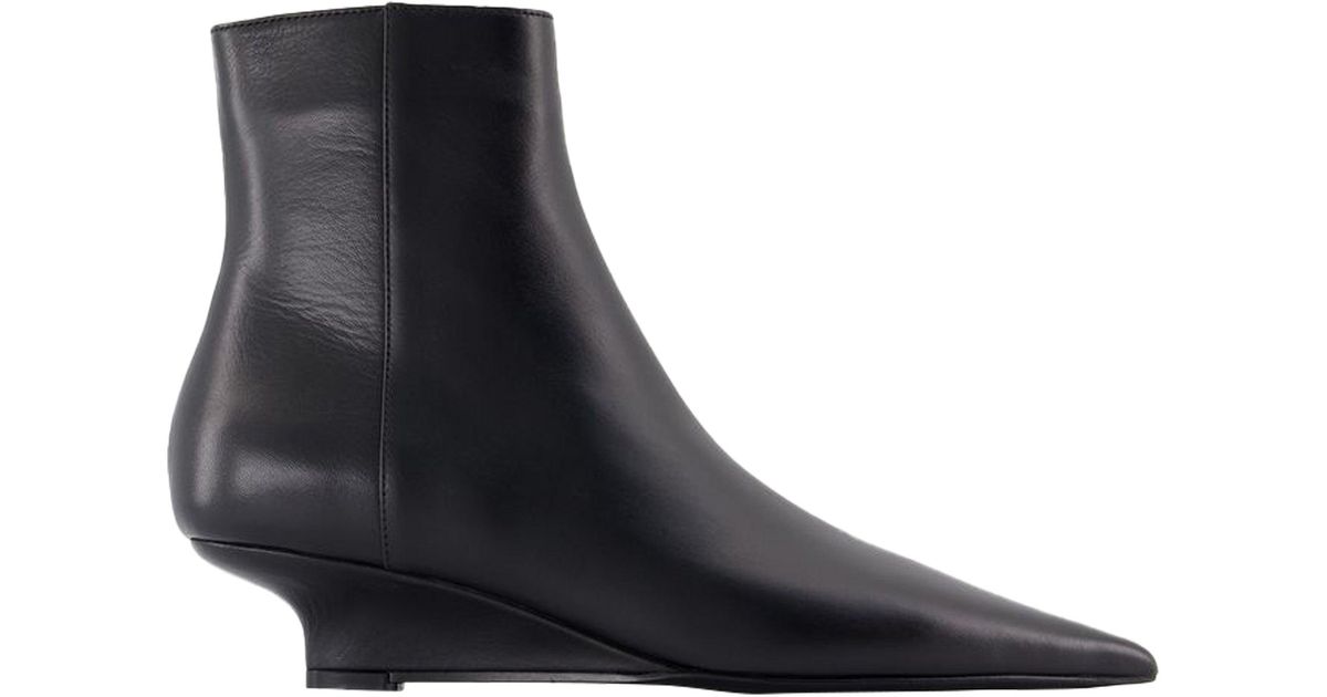 TOTEME Sharp Ankle Boots in Blue | Lyst