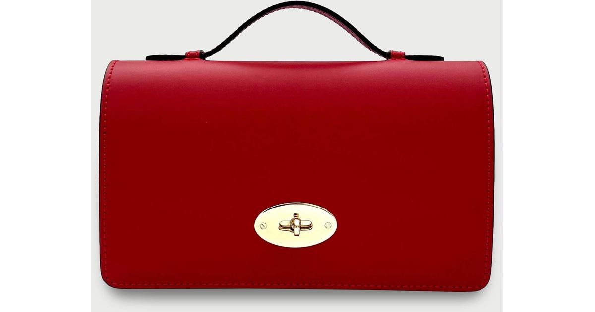 Apatchy London The Amelia Chilli Leather Bag in Red | Lyst