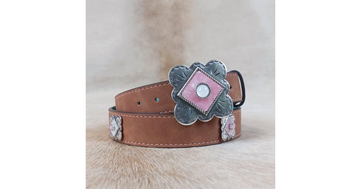 Catchfly Concho Belt in Blue | Lyst