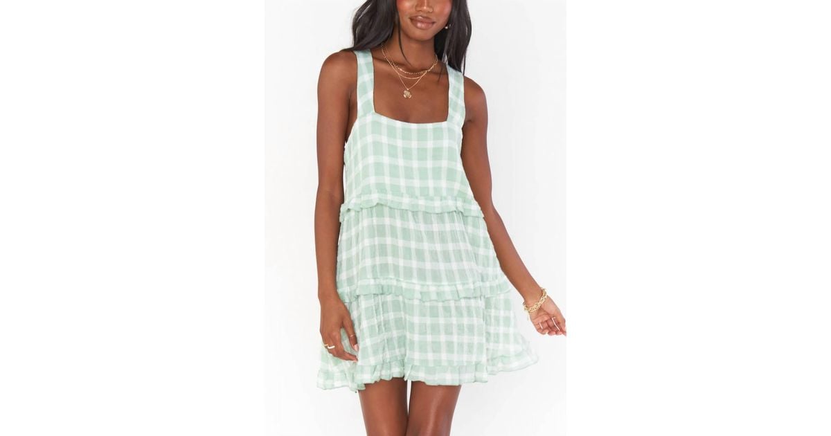 Show Me Your Mumu Napa Mini Dress in Green | Lyst