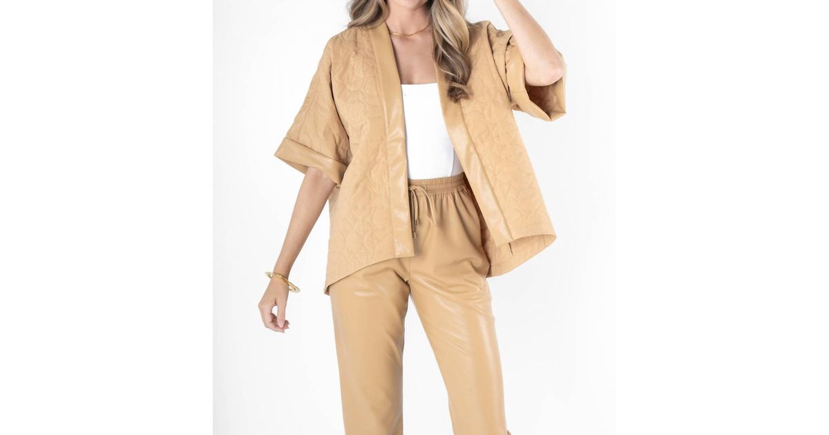 Emily Mccarthy Coco Cape in Natural | Lyst