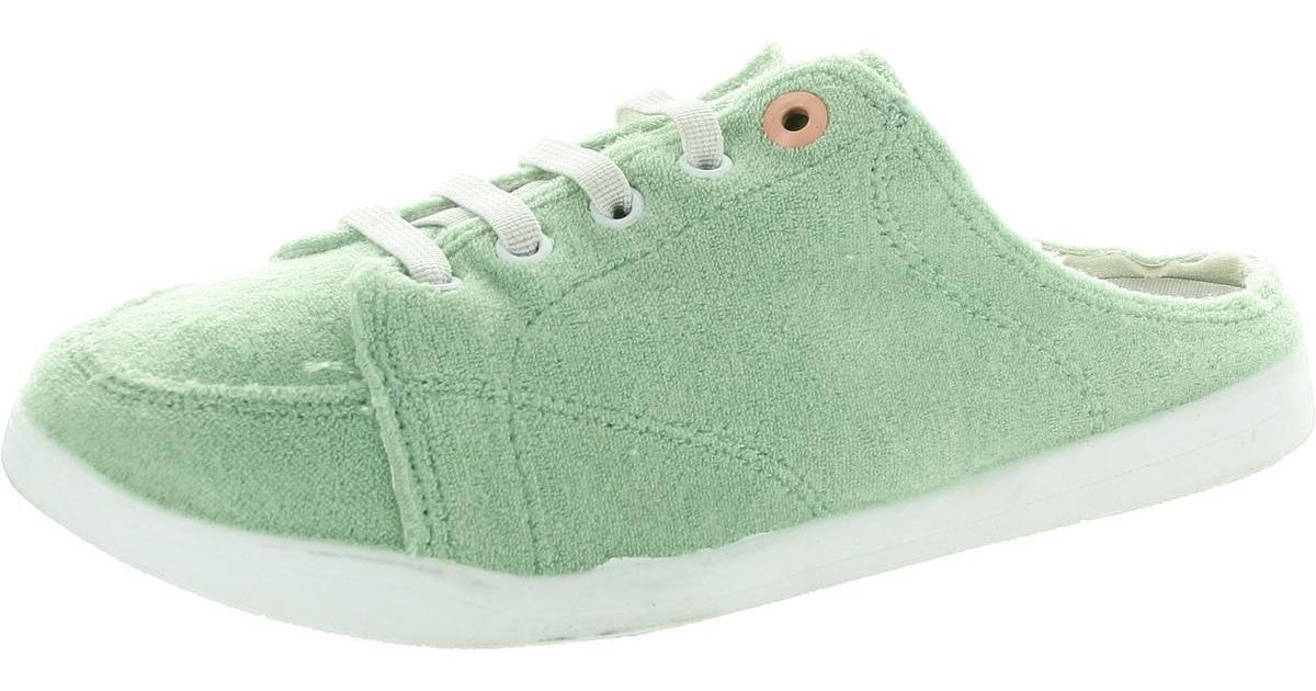 Vionic Beach Breeze Frayed Hem Mule Slip-On Sneakers in Green | Lyst