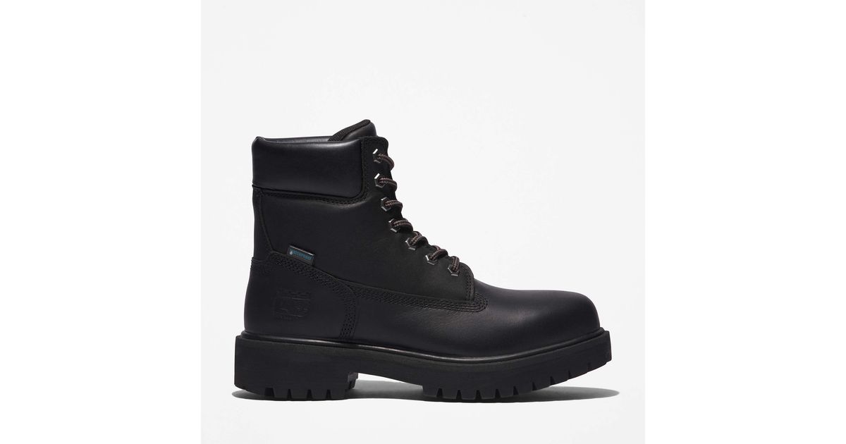 Timberland Direct Attach 6" Waterproof Work Boot in Black for Men | Lyst