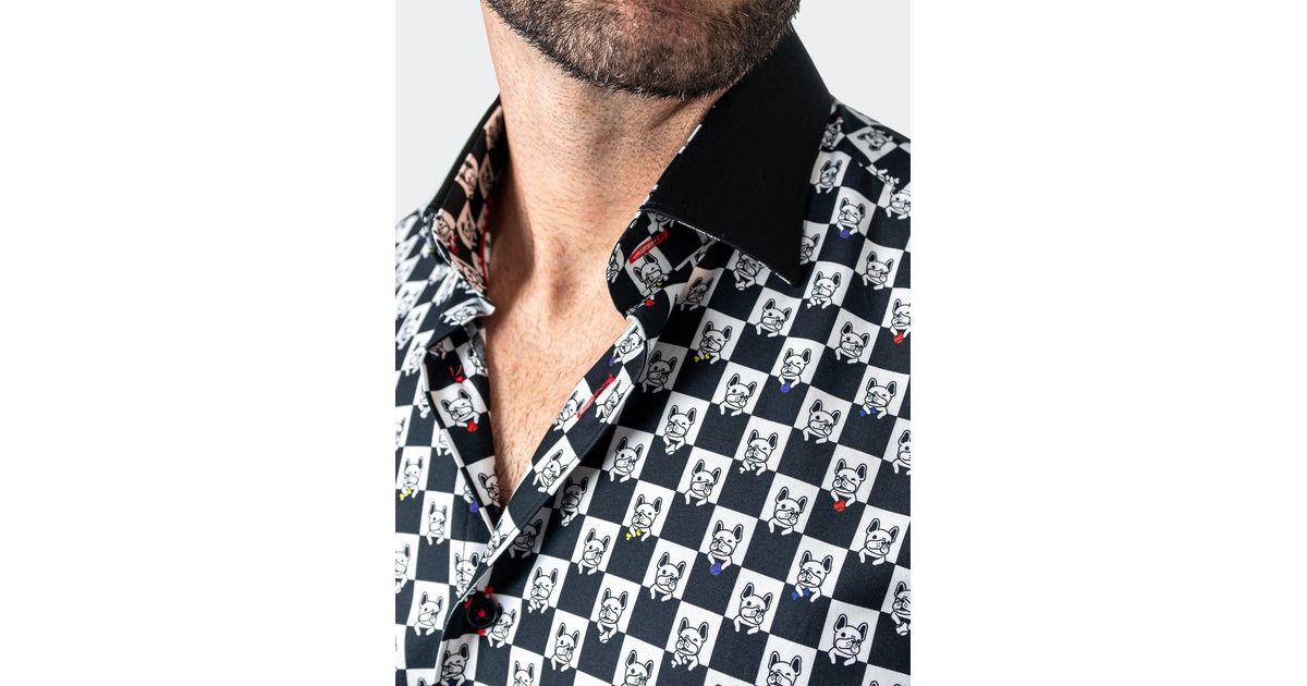 Maceoo Fibonacci Dogcheck in Black for Men | Lyst