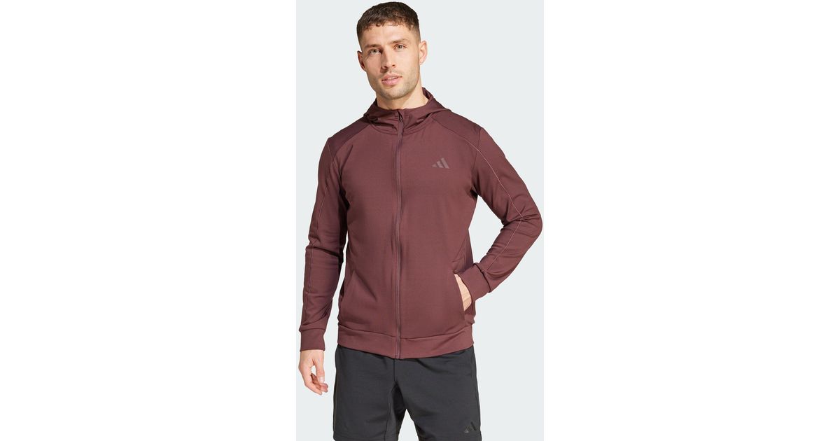 adidas Puremotion Jacket in Red for Men | Lyst