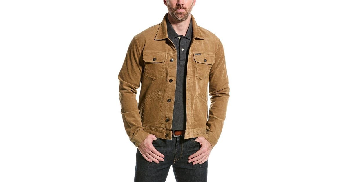 Brooks Brothers Corduroy Trucker Jacket in Brown for Men | Lyst