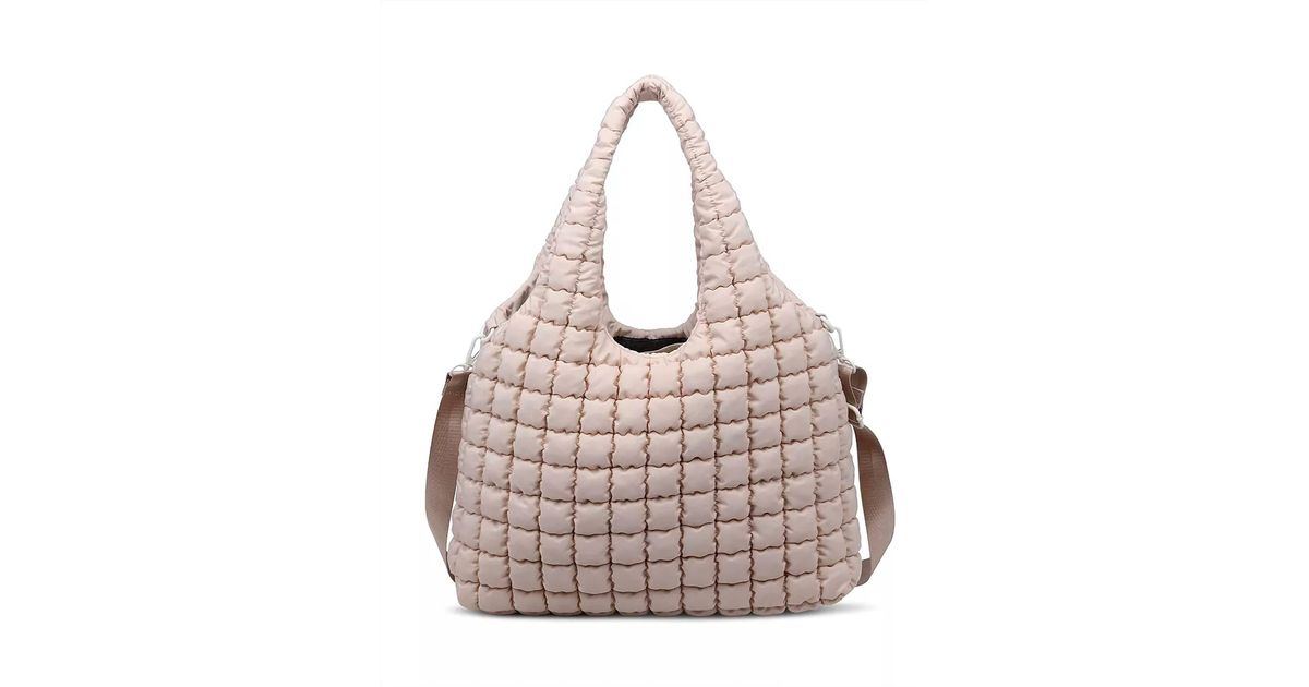 Sol And Selene Elevate Puffer Bag in Pink | Lyst