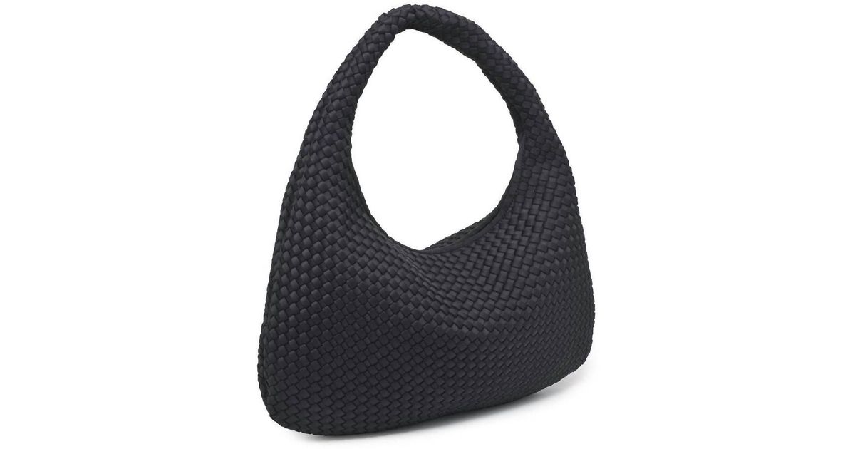 Sol And Selene Large Woven Hobo Bag in Black | Lyst