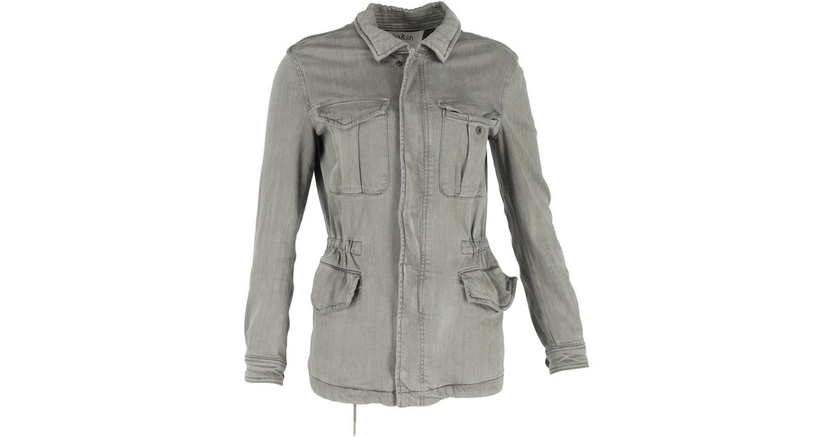 Ba&sh Utility Jacket in Gray | Lyst