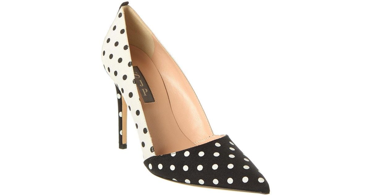 SJP by Sarah Jessica Parker Rampling 100 Grosgrain Pump in White | Lyst