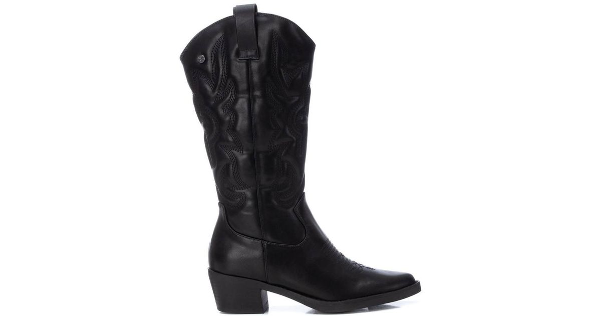 Xti Cowboy Boots in Black | Lyst