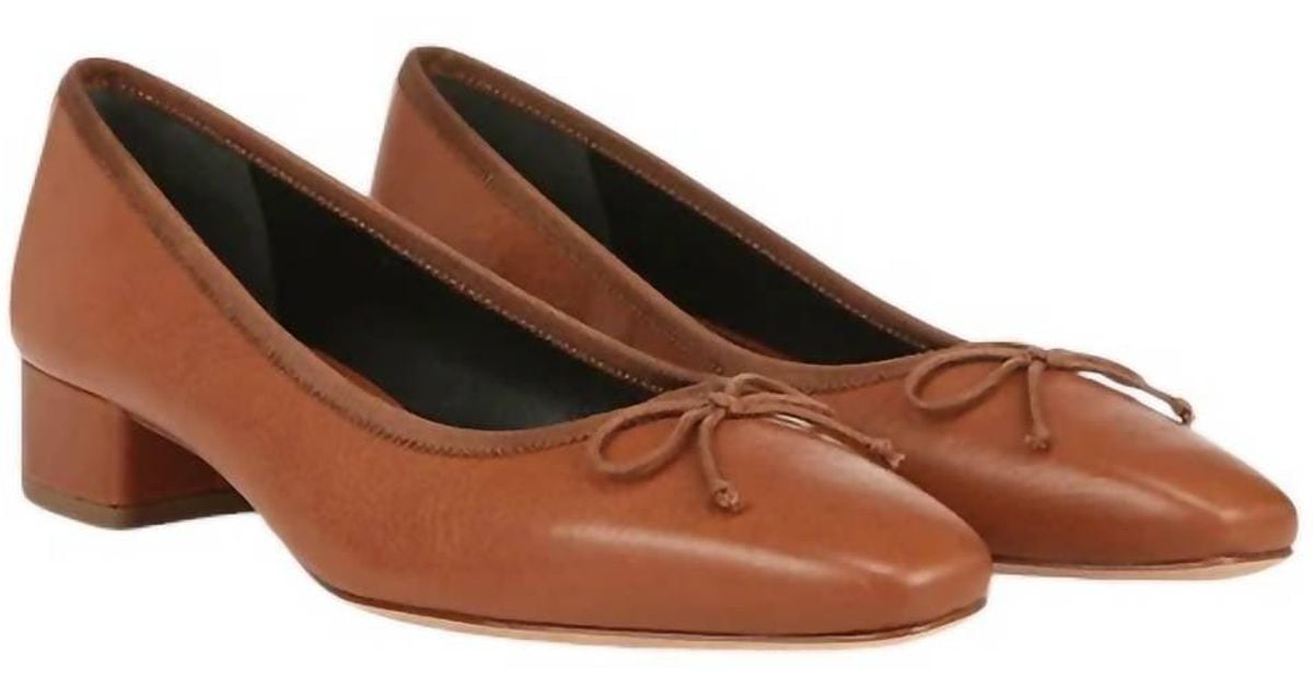Veronica Beard Cecile Ballet Pump Shoes in Brown | Lyst