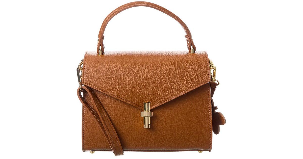 Persaman New York Tina13 Leather Satchel in Brown | Lyst