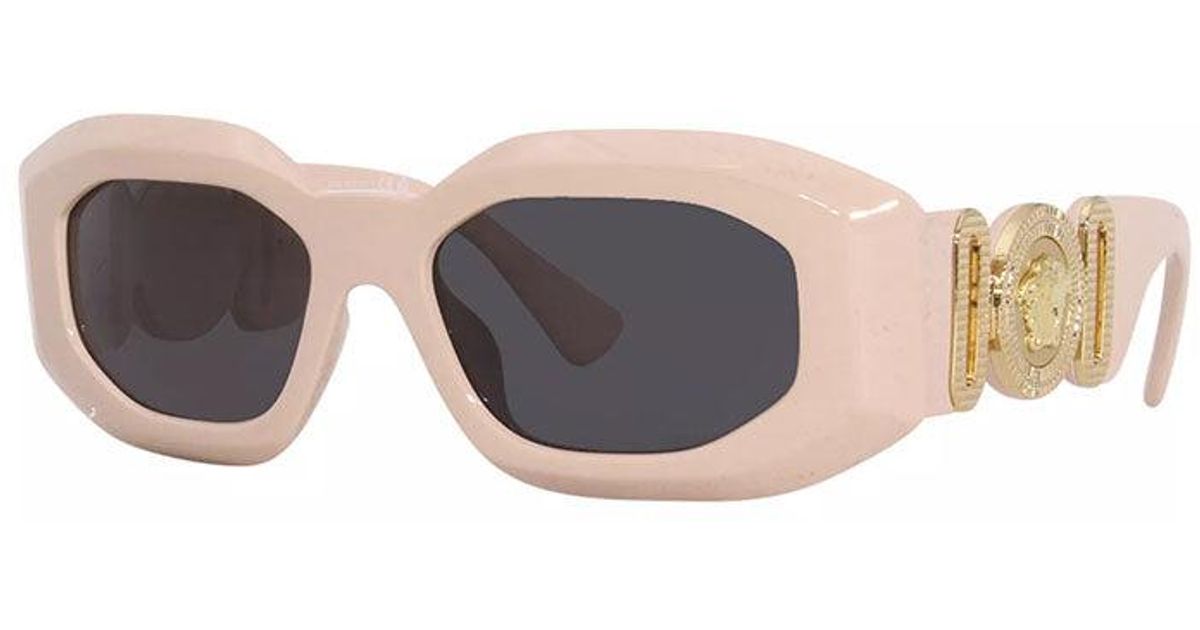 Versace Oval Full Rim, With A Fuchsia Frame And Dark Lens in Pink | Lyst