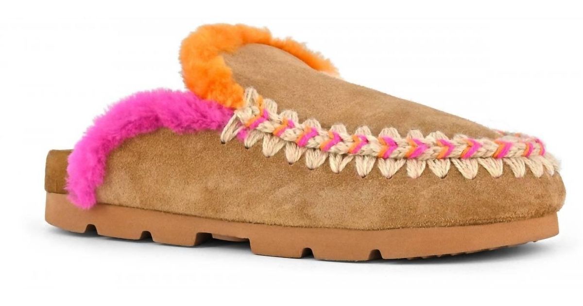 Mou Winter Bio Overstitching Shoes in Pink | Lyst
