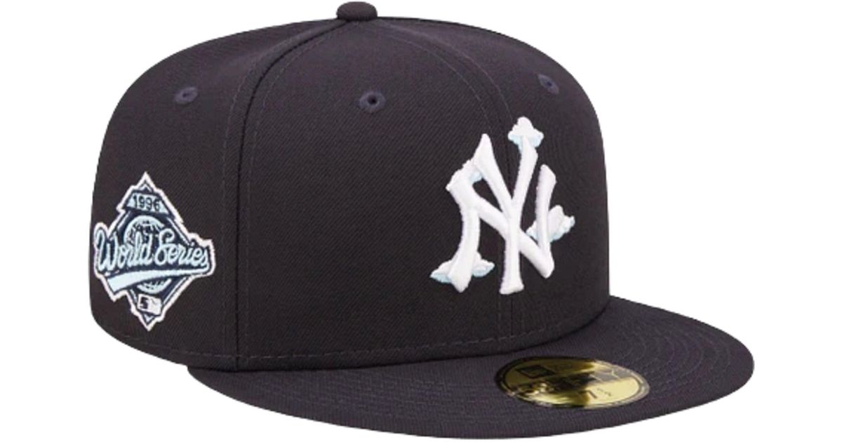 KTZ 59fifty Mlb New York Yankees Comic Cloud Navy Fitted Hat 60243849 ...