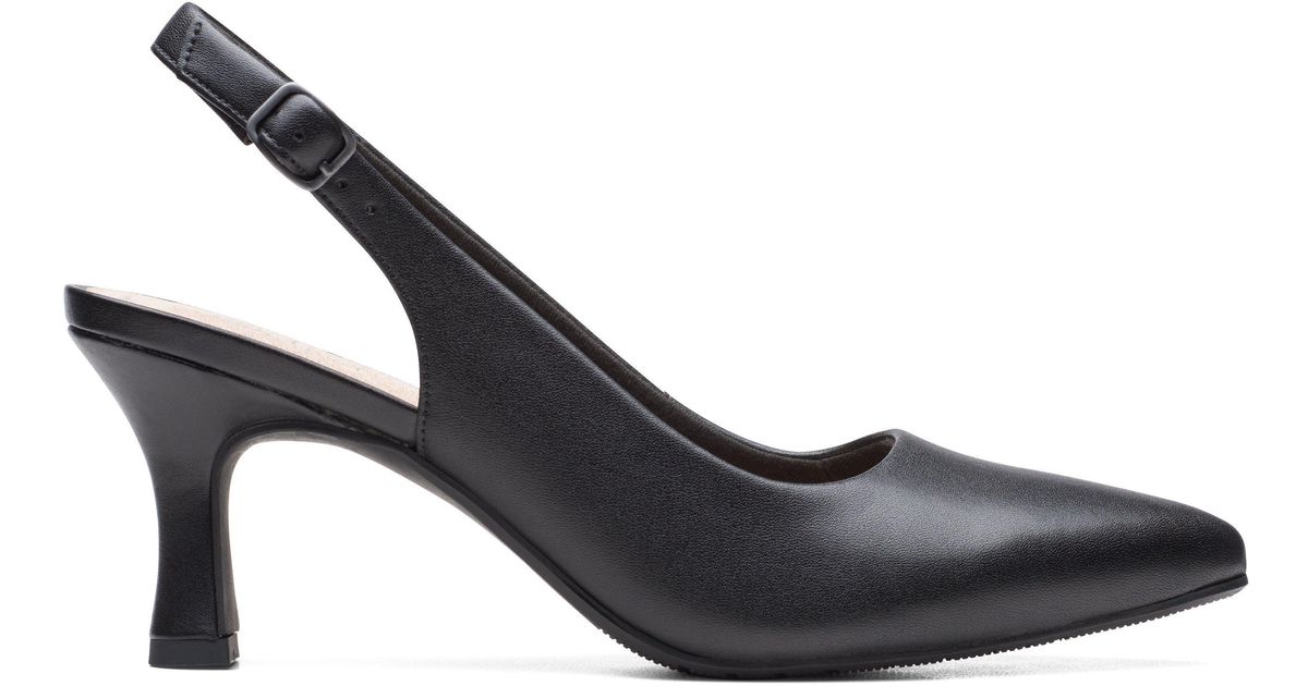 Clarks Kataleyna Step Leather Shoes in Blue | Lyst