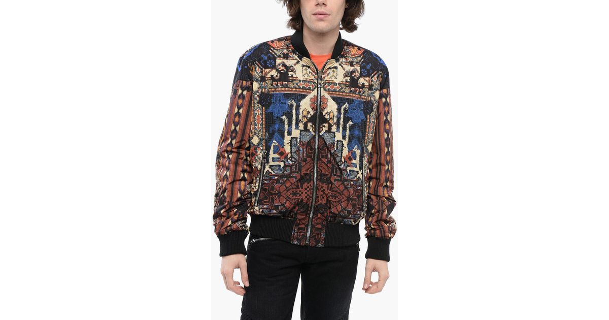 Balmain Reversible Carpet Nylon Bomber Jacket With Front Zip for Men | Lyst