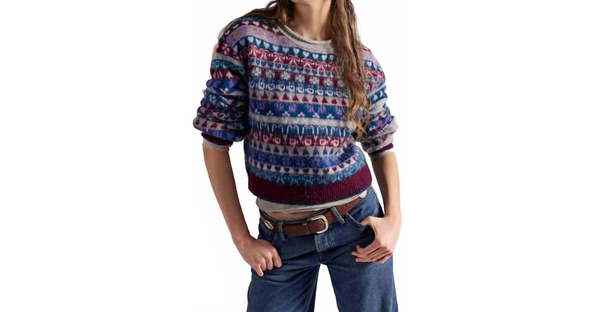 Free People Favorite Things Sweater in Blue | Lyst