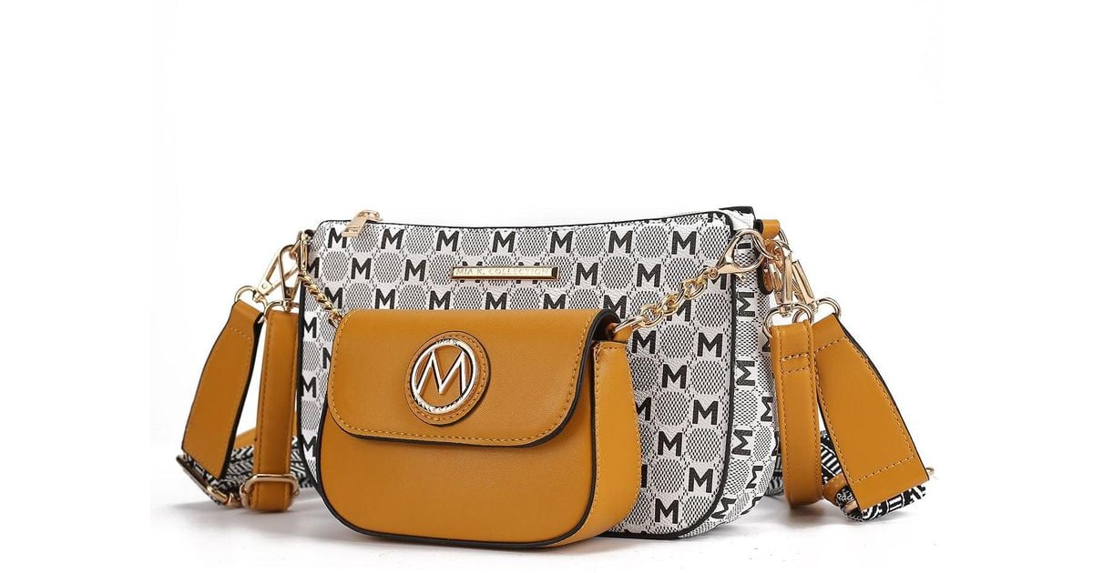 MKF Collection by Mia K Ciri Crossbody Double Bag Versatile By Mia K in ...