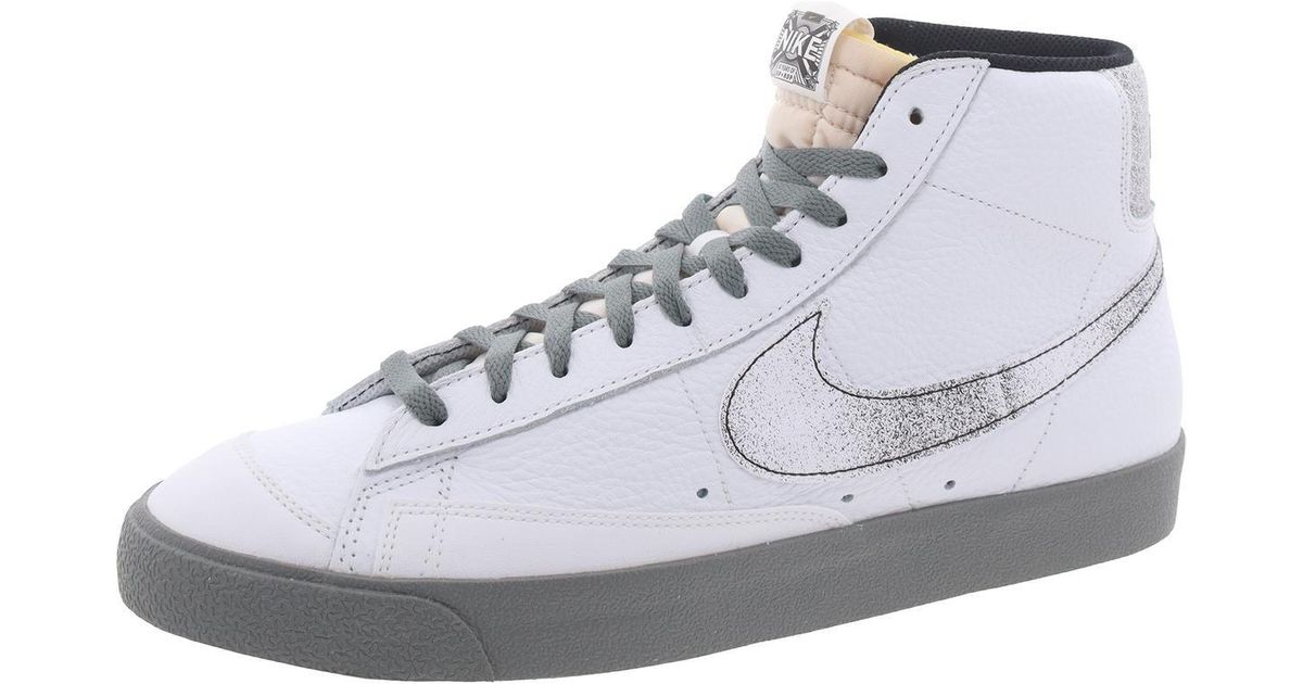 Nike Blazer Mid 77 Emb Cross Training Fitness High-Top Sneakers in ...