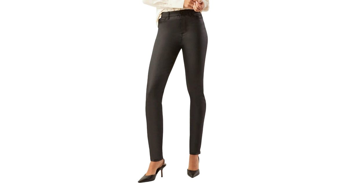 ecru Melrose 5 Pocket Slim Jean Coated Denim in Black | Lyst