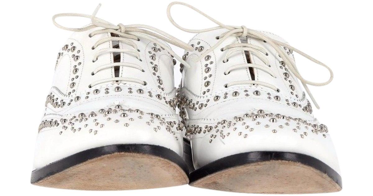 Church's Studded Brogues in White | Lyst